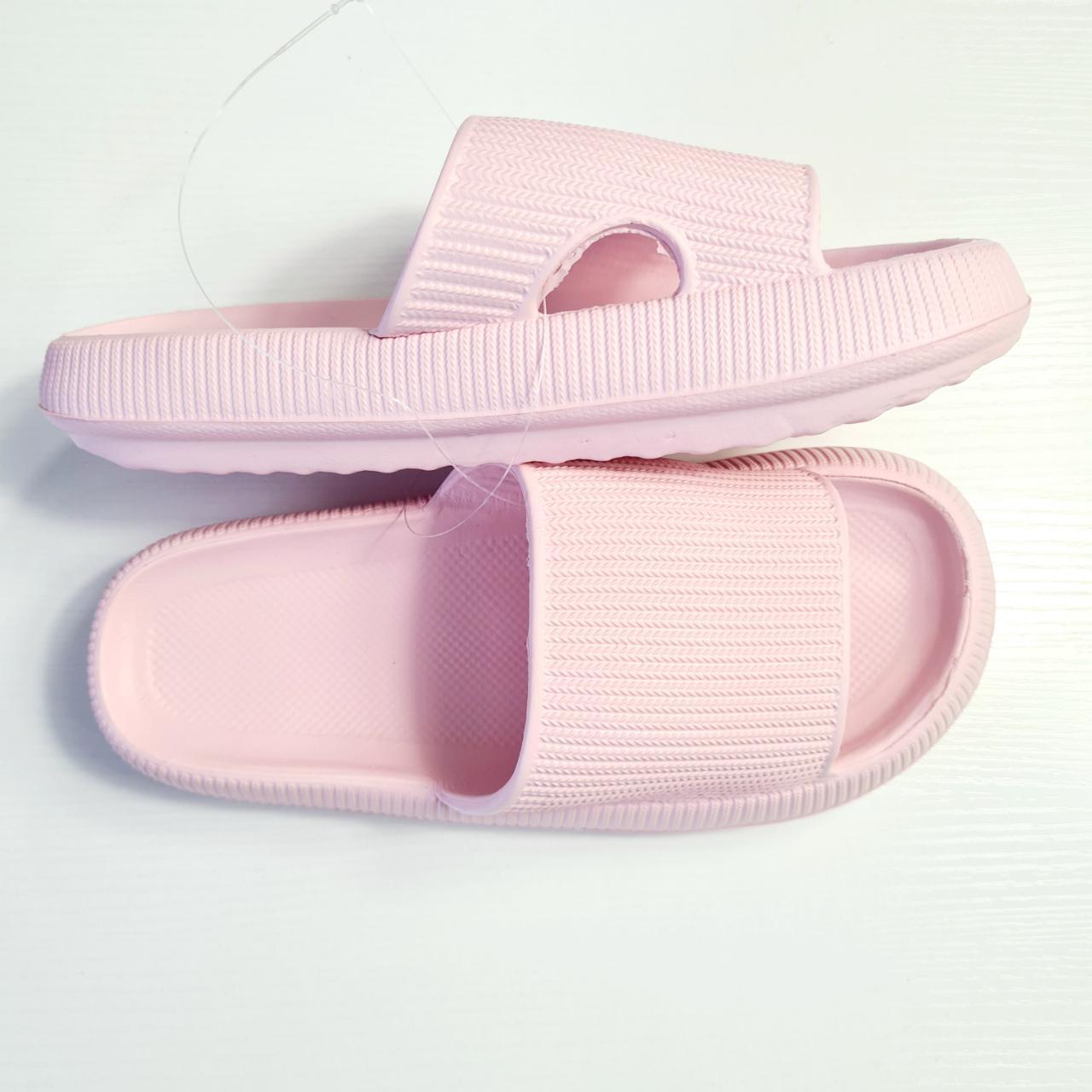 Pink Cloud Pillow Slides /Thick Soled Slippers - EU... - Depop