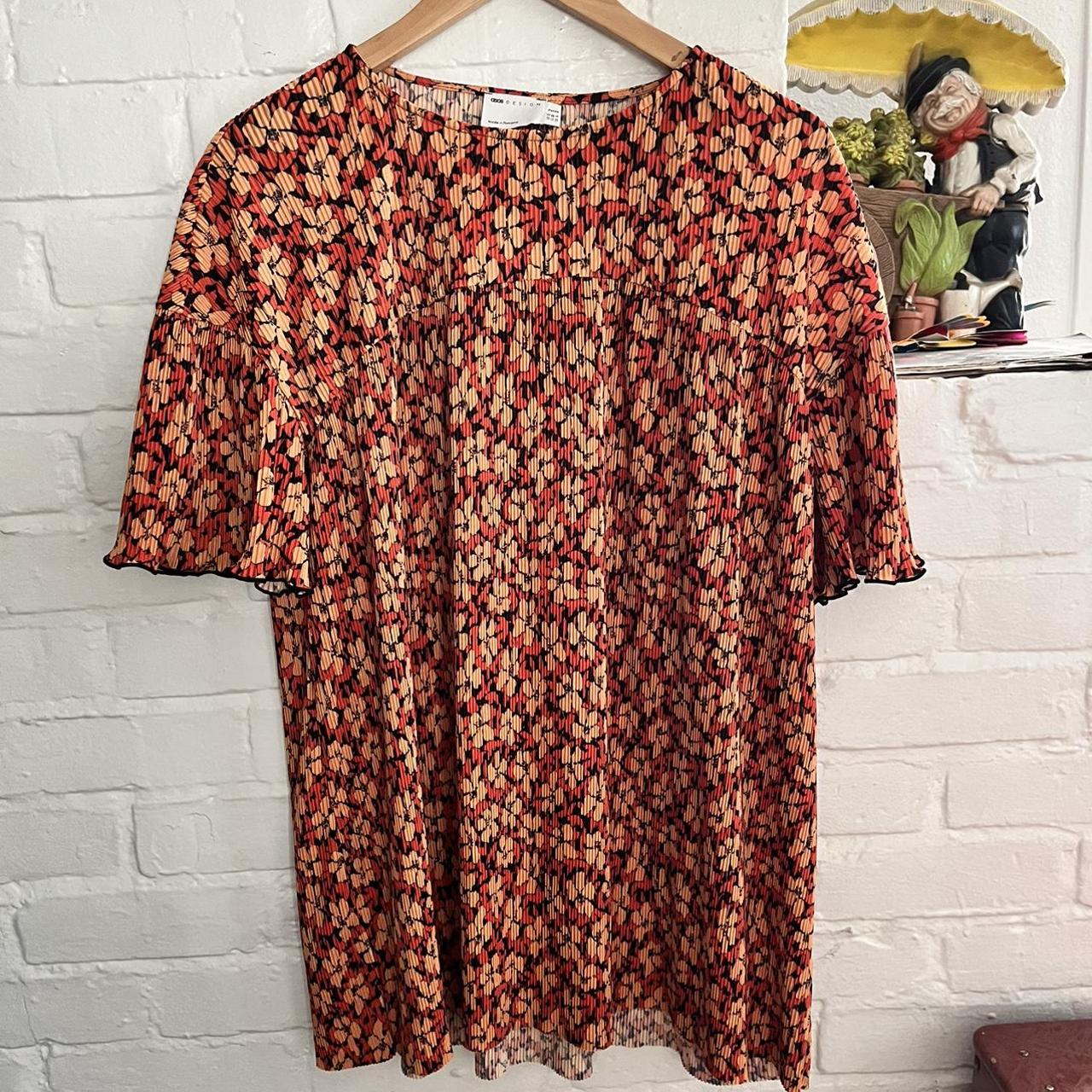 Cute, flowy, floral, retro inspired ASOS mini dress.... - Depop