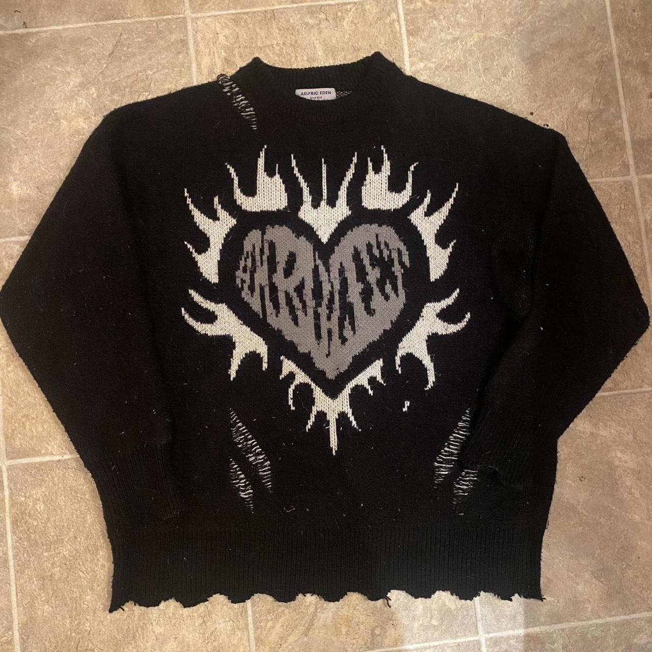 Super sick knitted sweater Size L - Depop