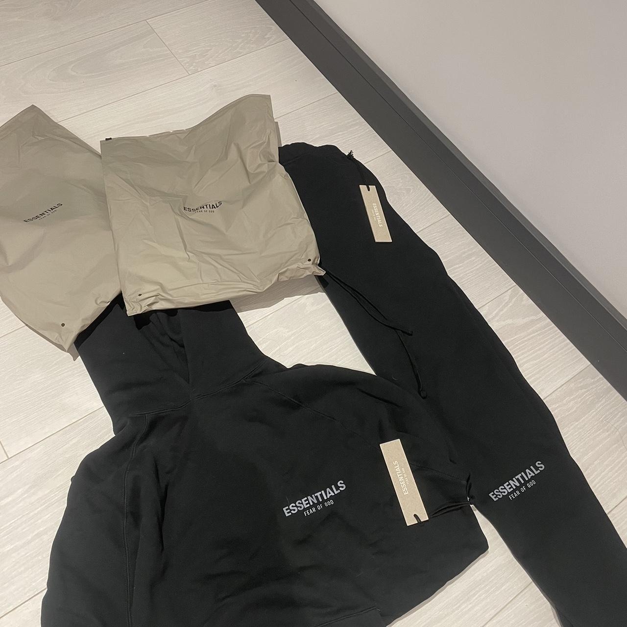 Essentials tracksuit black BRAND NEW - Depop