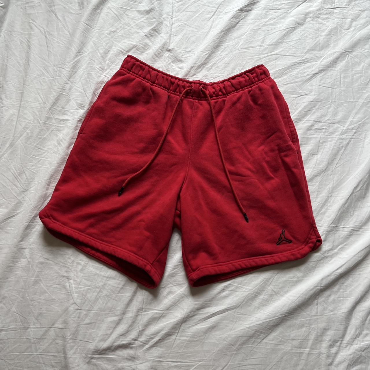 Red Jordan sweatshorts Mens L 7.5” inseam #Jordan - Depop