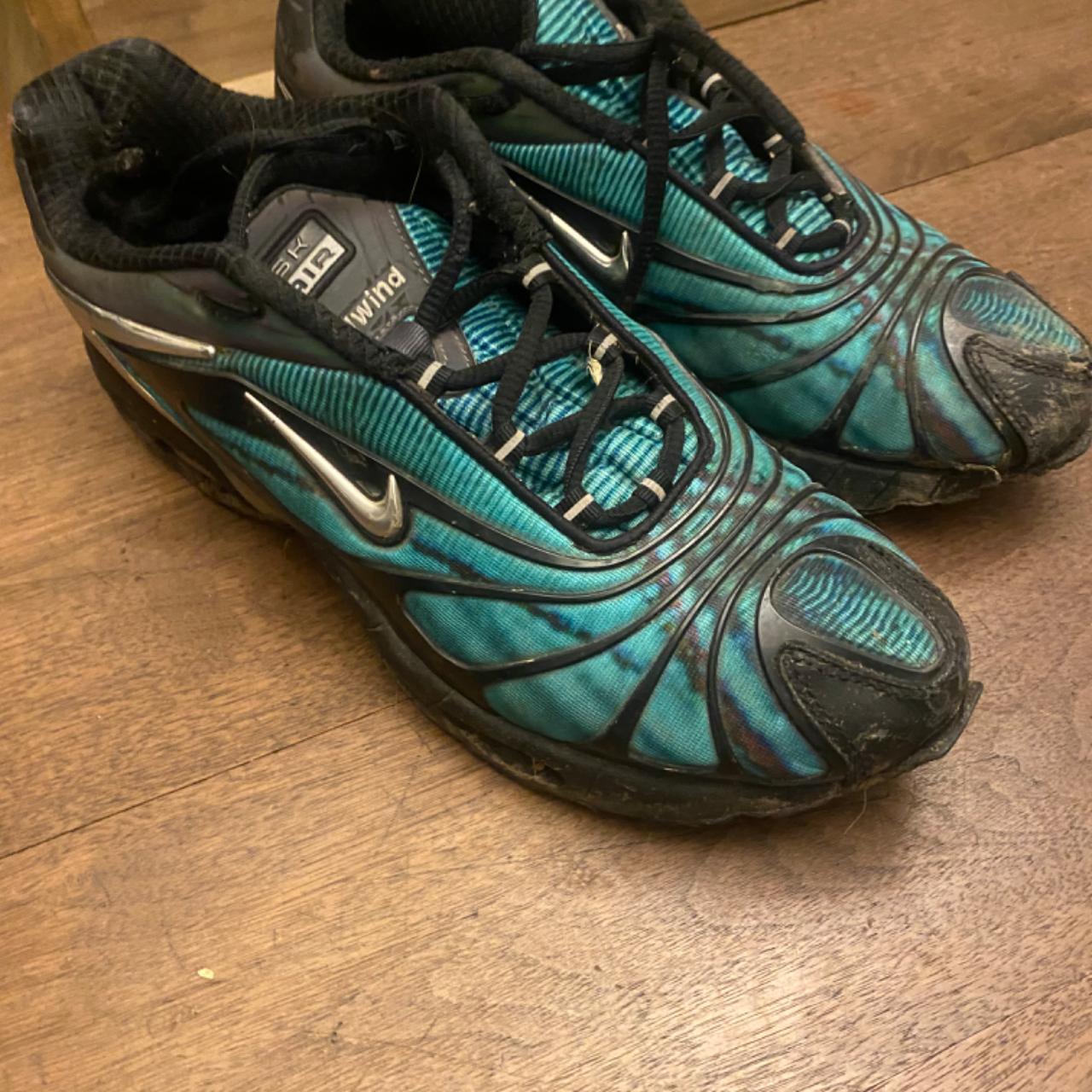 Nike x skepta tailwinds. Blue. Condition: noticible... - Depop