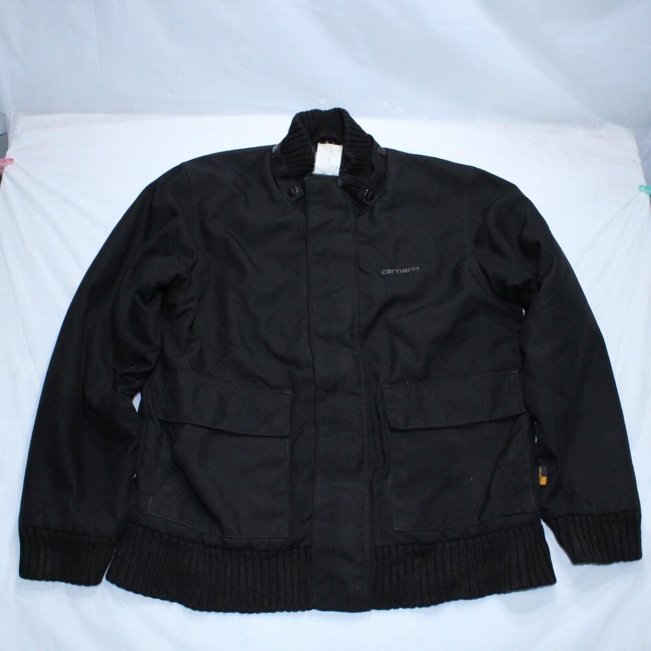 CARHARTT Cordura Bomber Jacket Black Nylon Mens M... - Depop