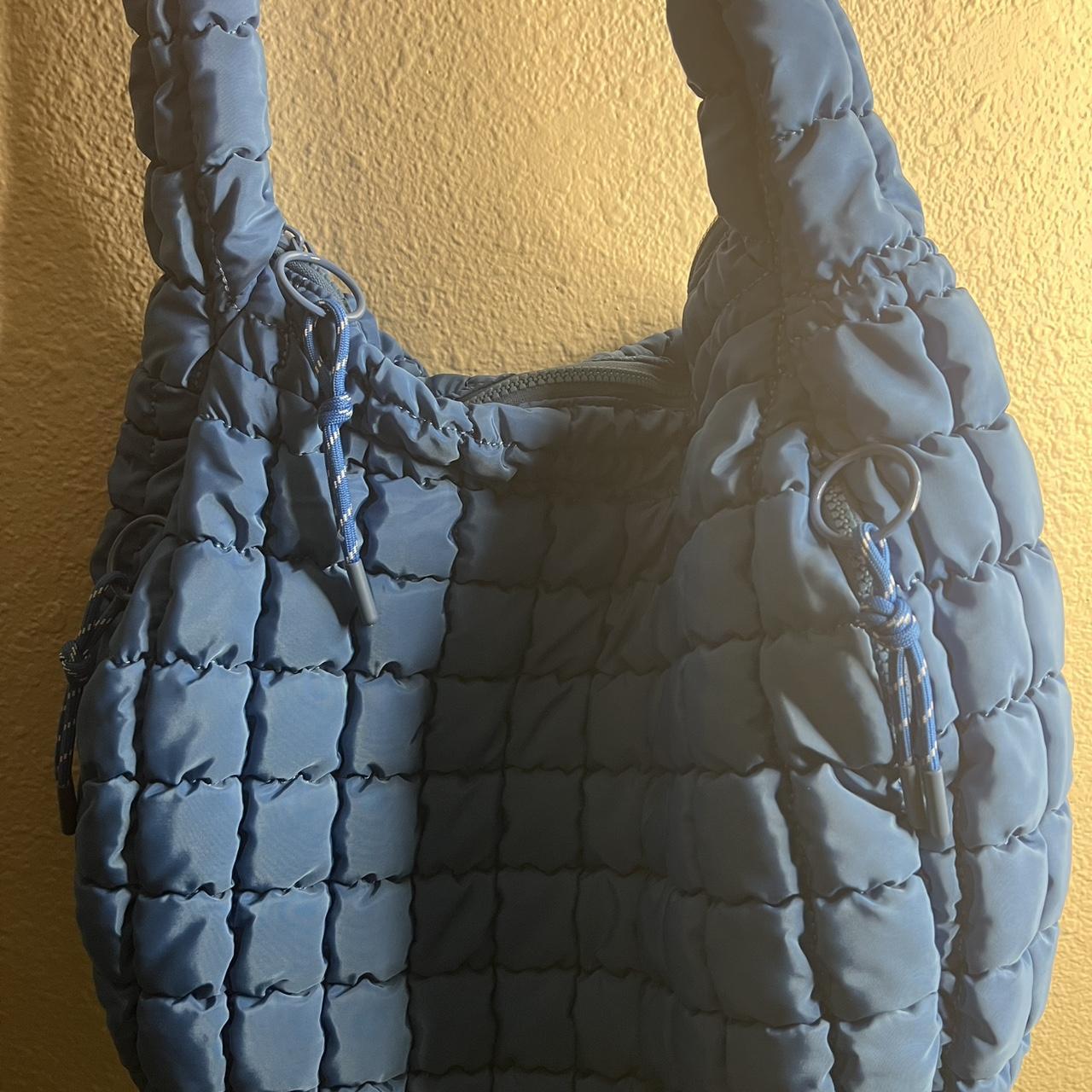 Large blue puffer bag COS US dupe #crossbody #purse... | Depop