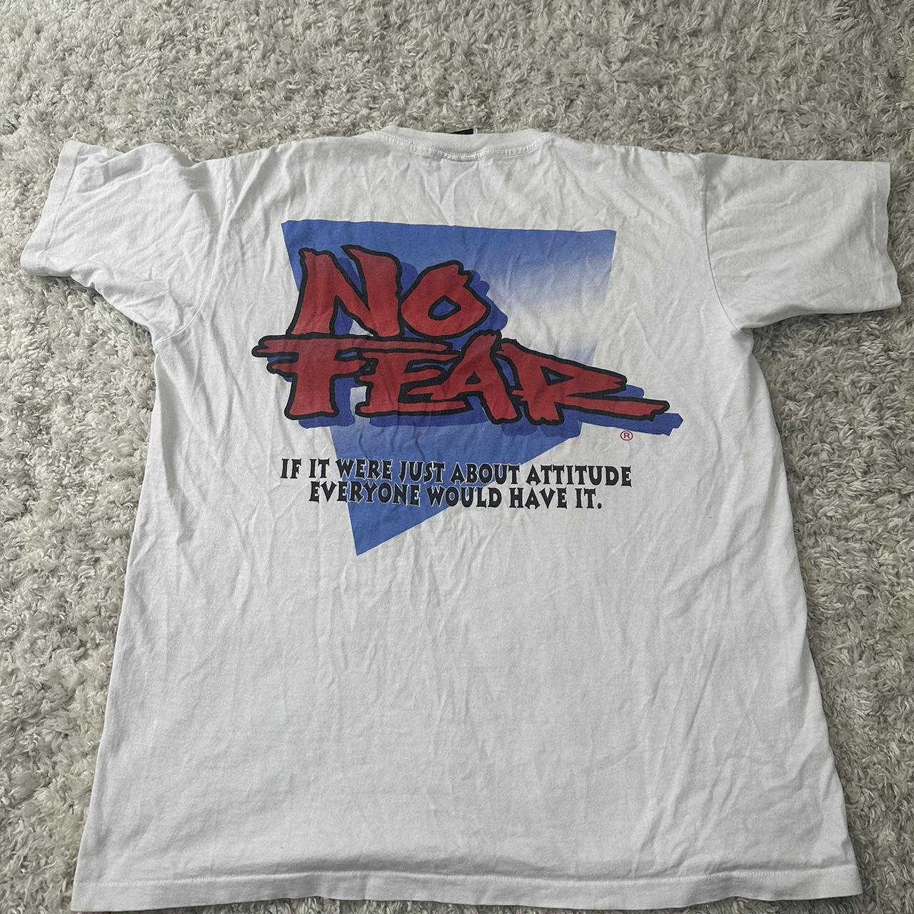 Single stitched No Fear shirt - Depop