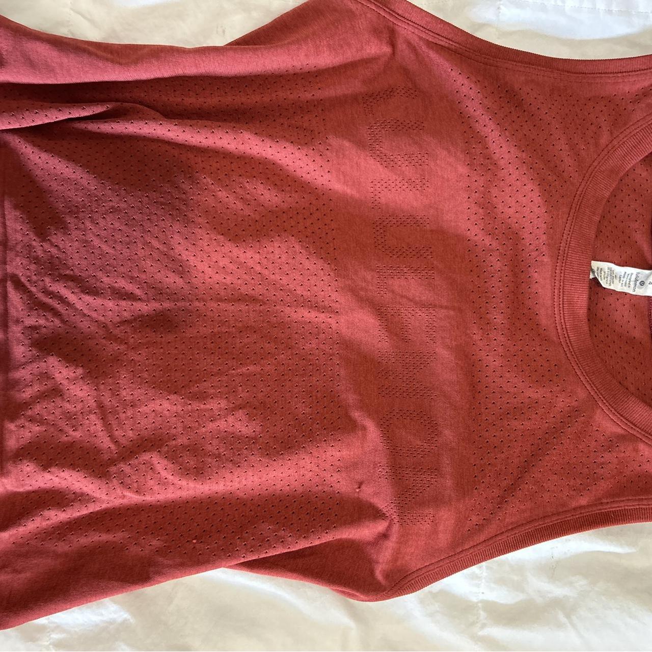 Limited addition red Lululemon tank - Depop