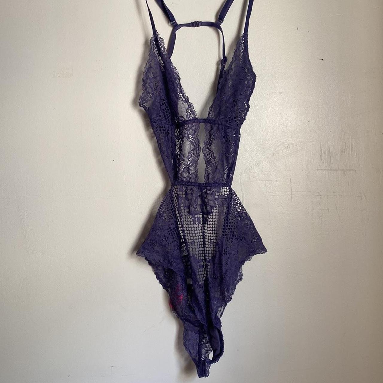 Lace intimates Cute purple tone lingerie with... - Depop