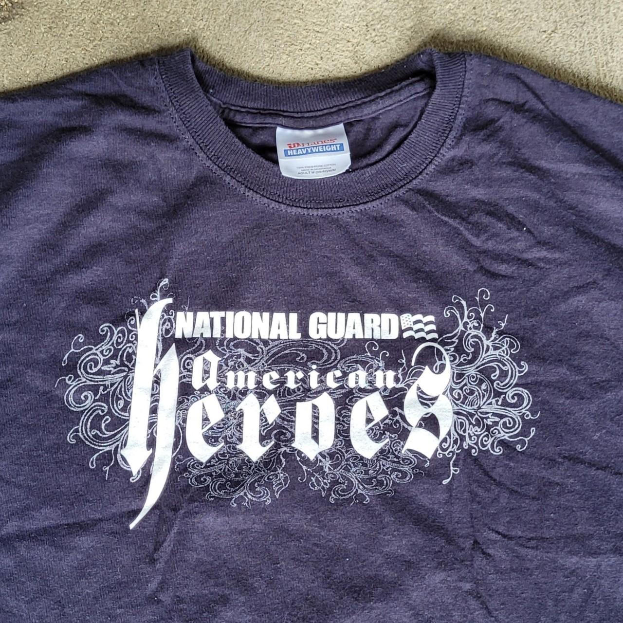 national guard tee national guard shirt with y2k... - Depop
