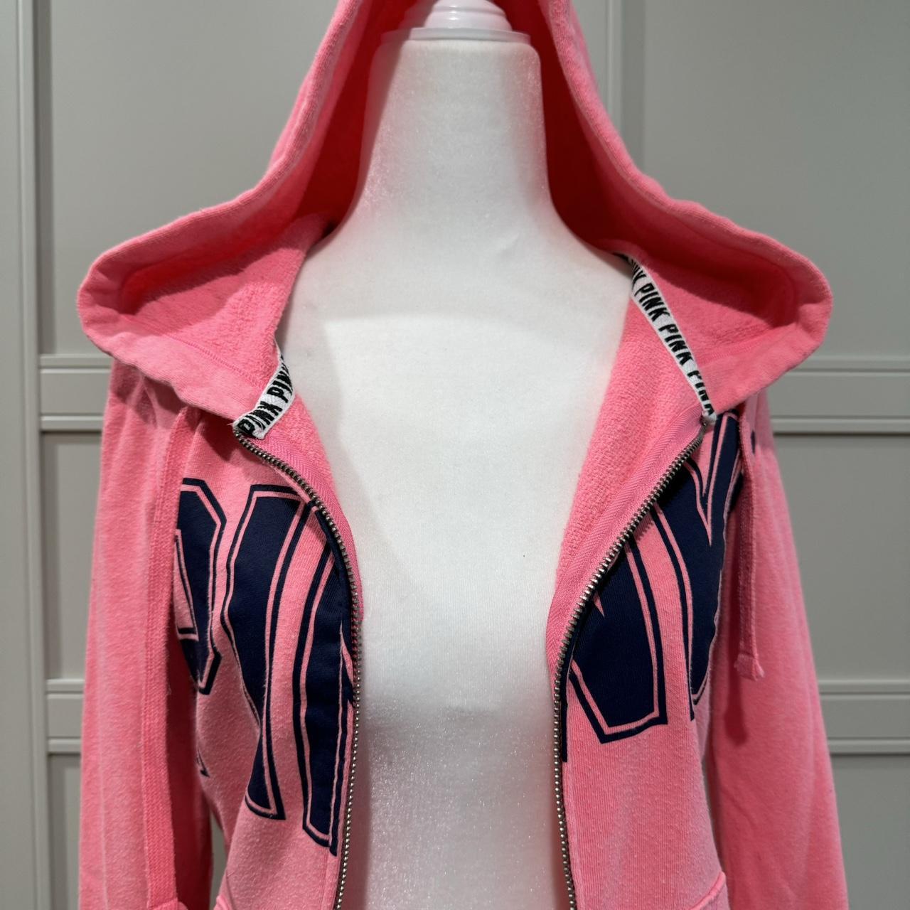 Victoria’s Secret PINK Tie Dye Pink/Blue Jacket Size... - Depop