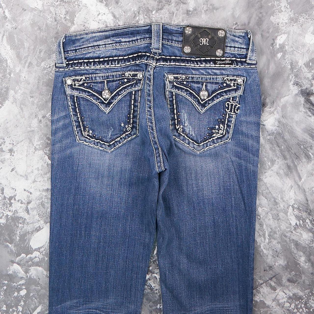 Miss Me Denim Jeans Measured Size: 28W X 30L Leg... - Depop