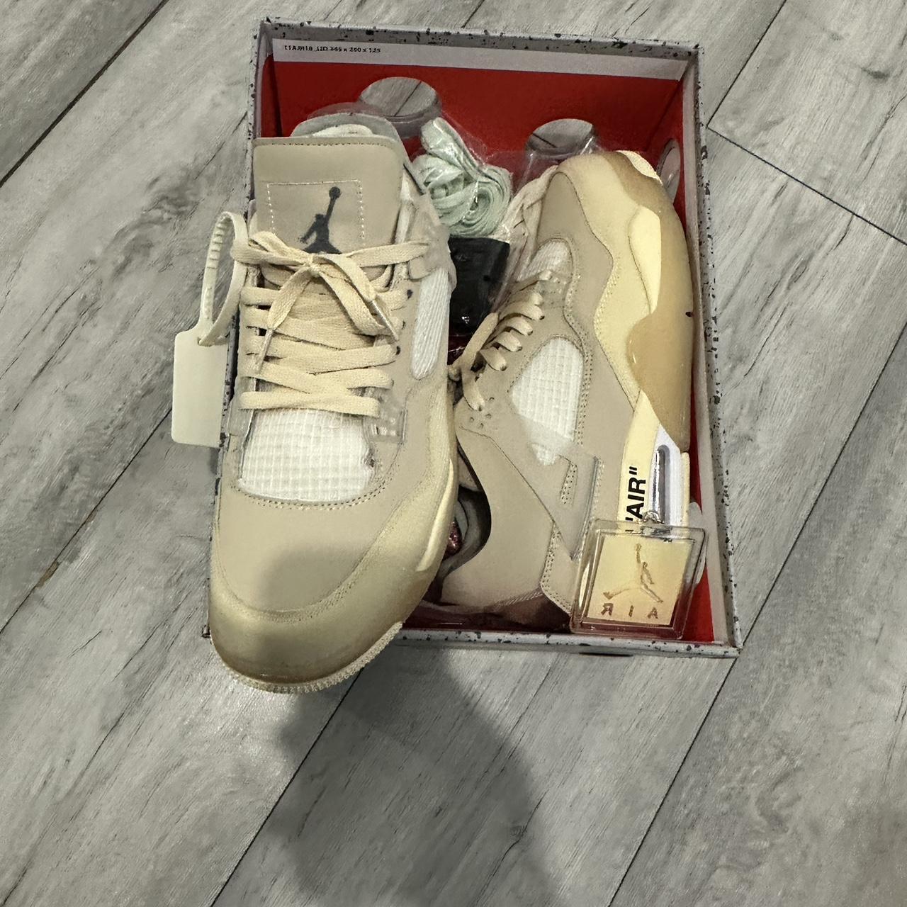 Jordan Men's Cream Trainers | Depop