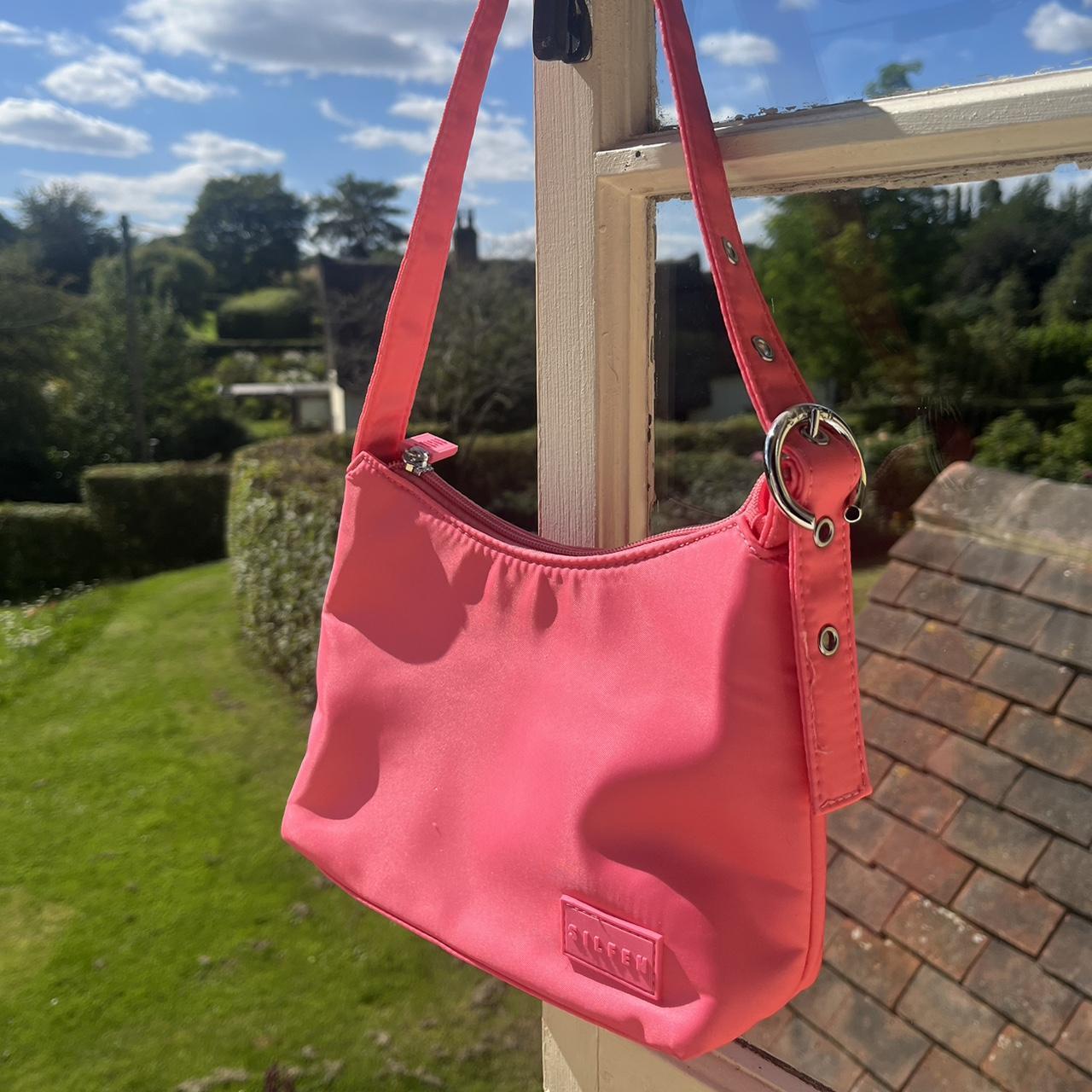 Small over shoulder pink bag Urban outfitters... - Depop
