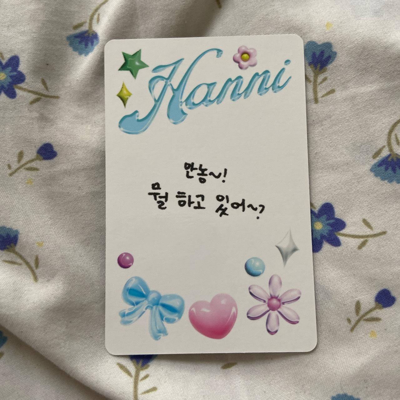 hanni newjeans official photocard - Depop