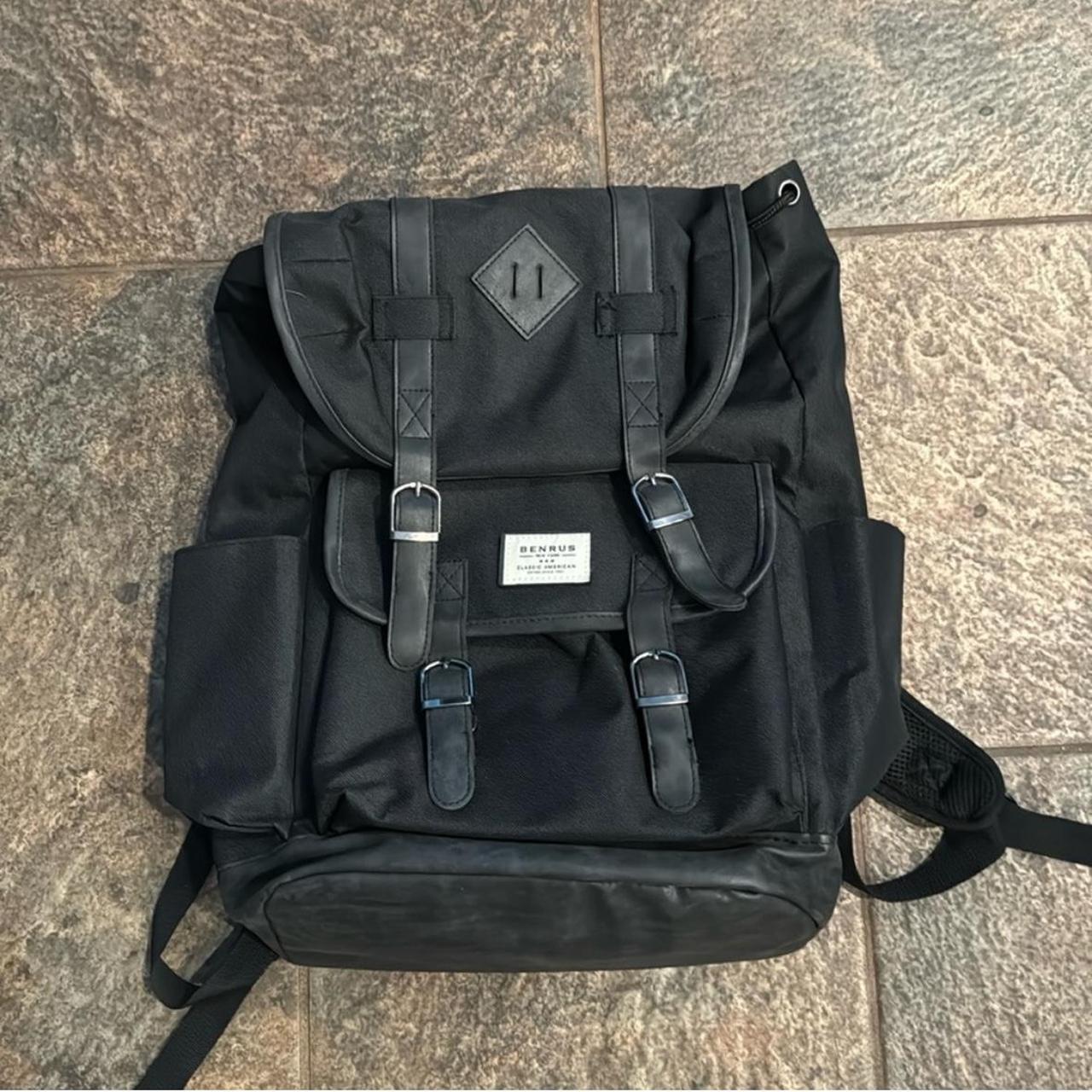 Benrus New York Backpack Color black Great... - Depop