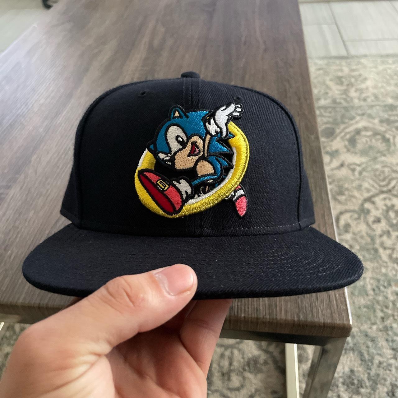 super dope sonic the hedgehog snap back In great... - Depop