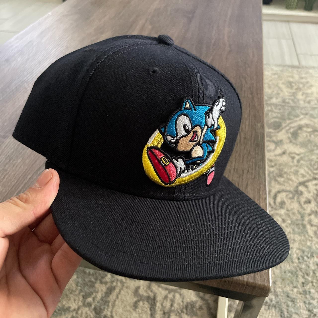 super dope sonic the hedgehog snap back In great... - Depop