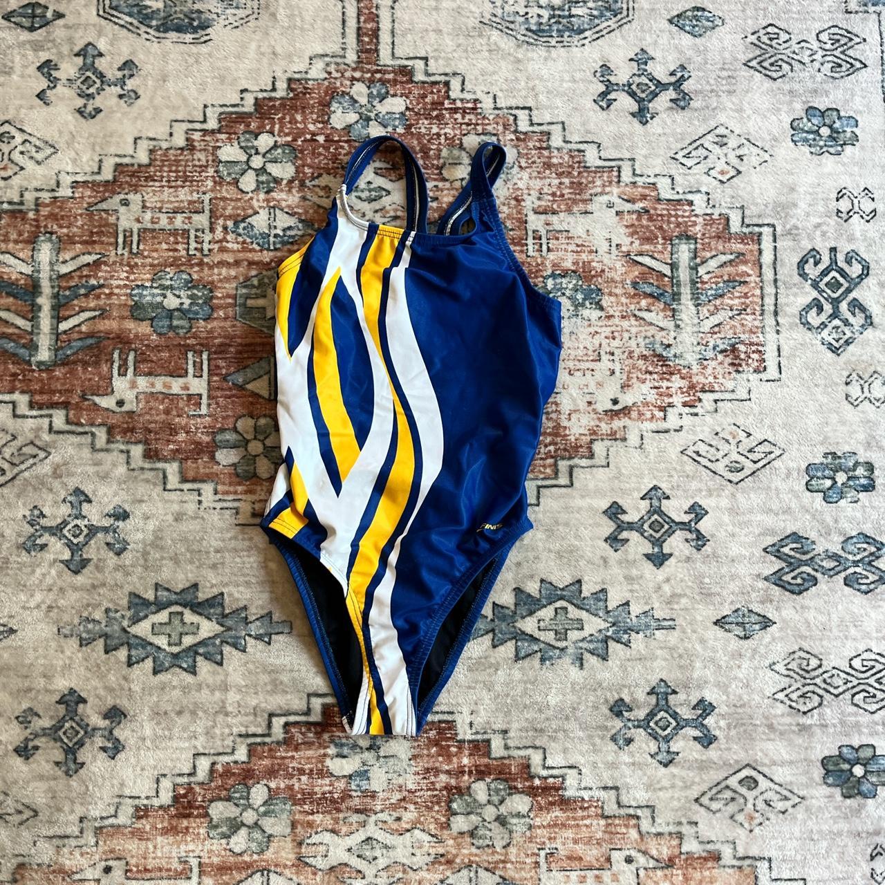 FINIS GIRLS SWIM SUIT -cool white yellow and... - Depop