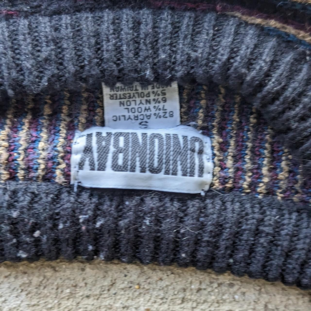 Vintage Funky Sweater Geometric Unionbay Tag Size:... - Depop