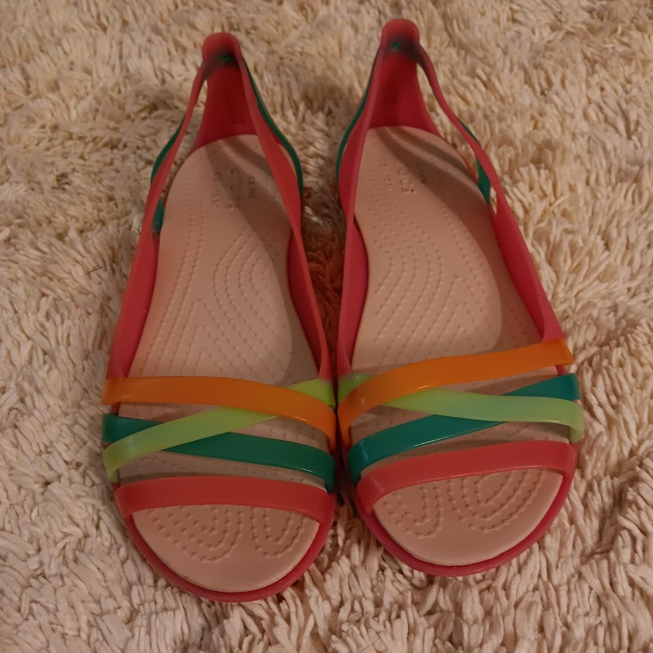 Crocs Shoes Women 5 Slip On Jelly Casual Summer... - Depop