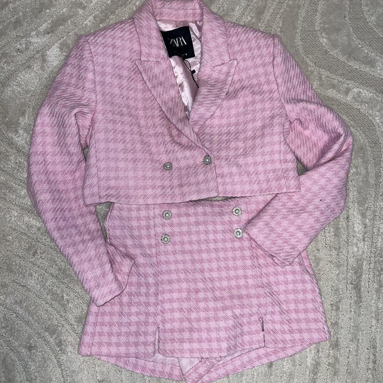 TWEED ZARA set ( size large ) - Depop