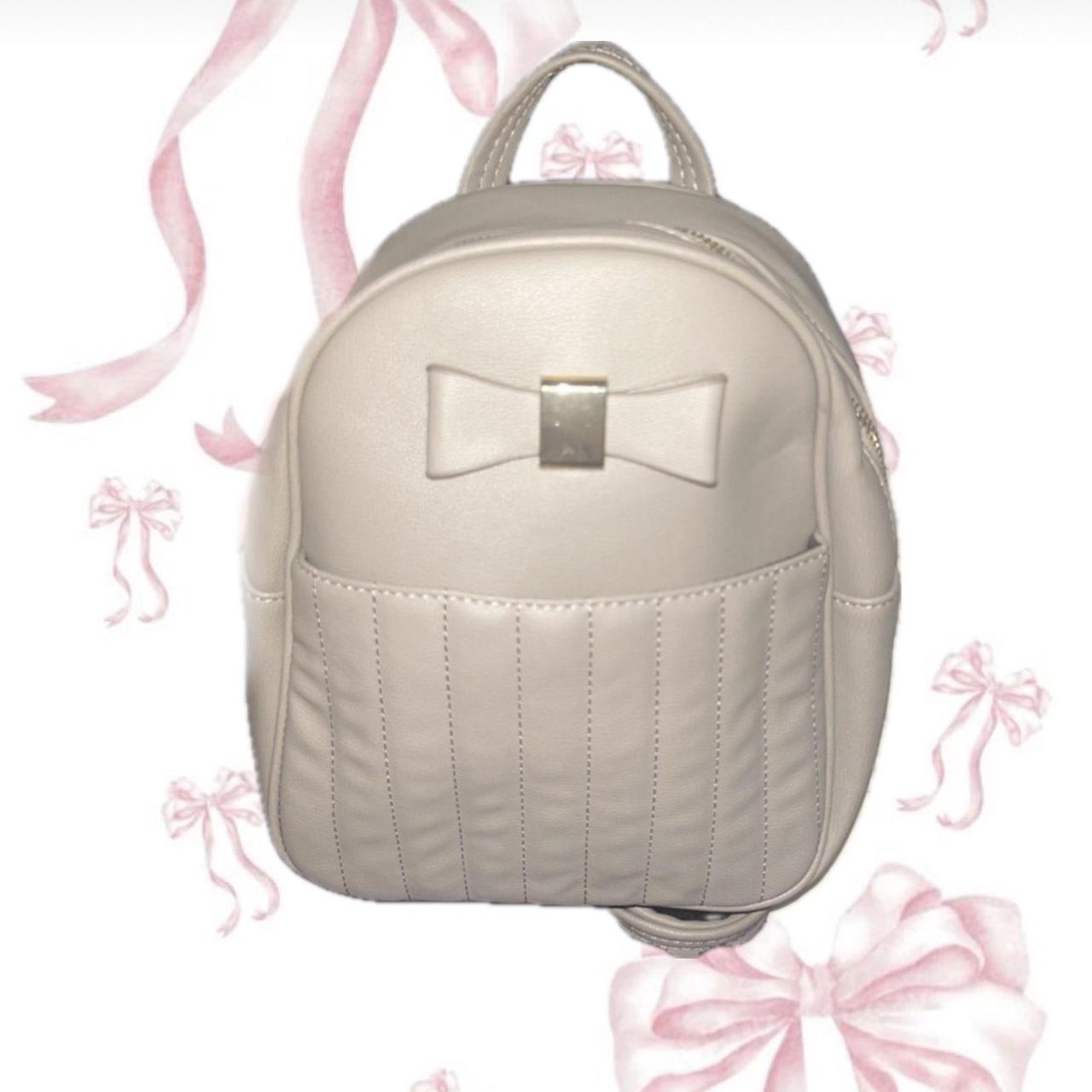 🎀BRAND NEW coquette mini backpack bow, untouched and... - Depop