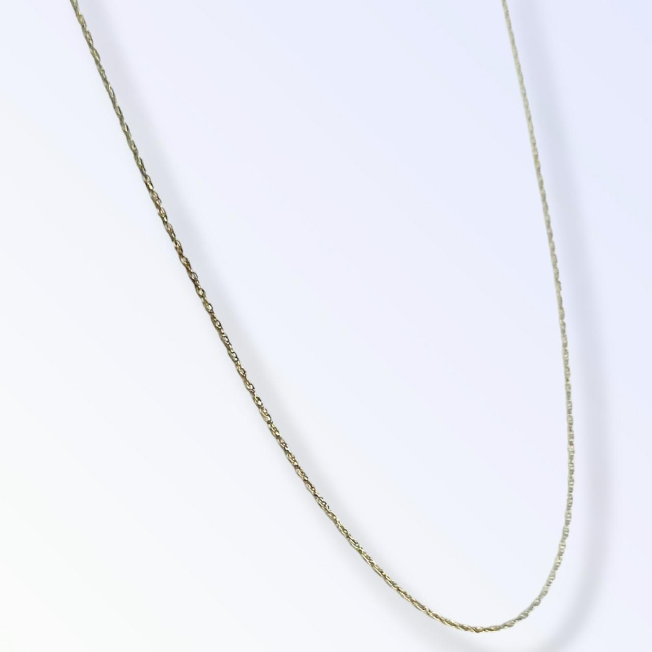 14K Solid Gold Thin Box Chain Necklace | Unisex |... - Depop