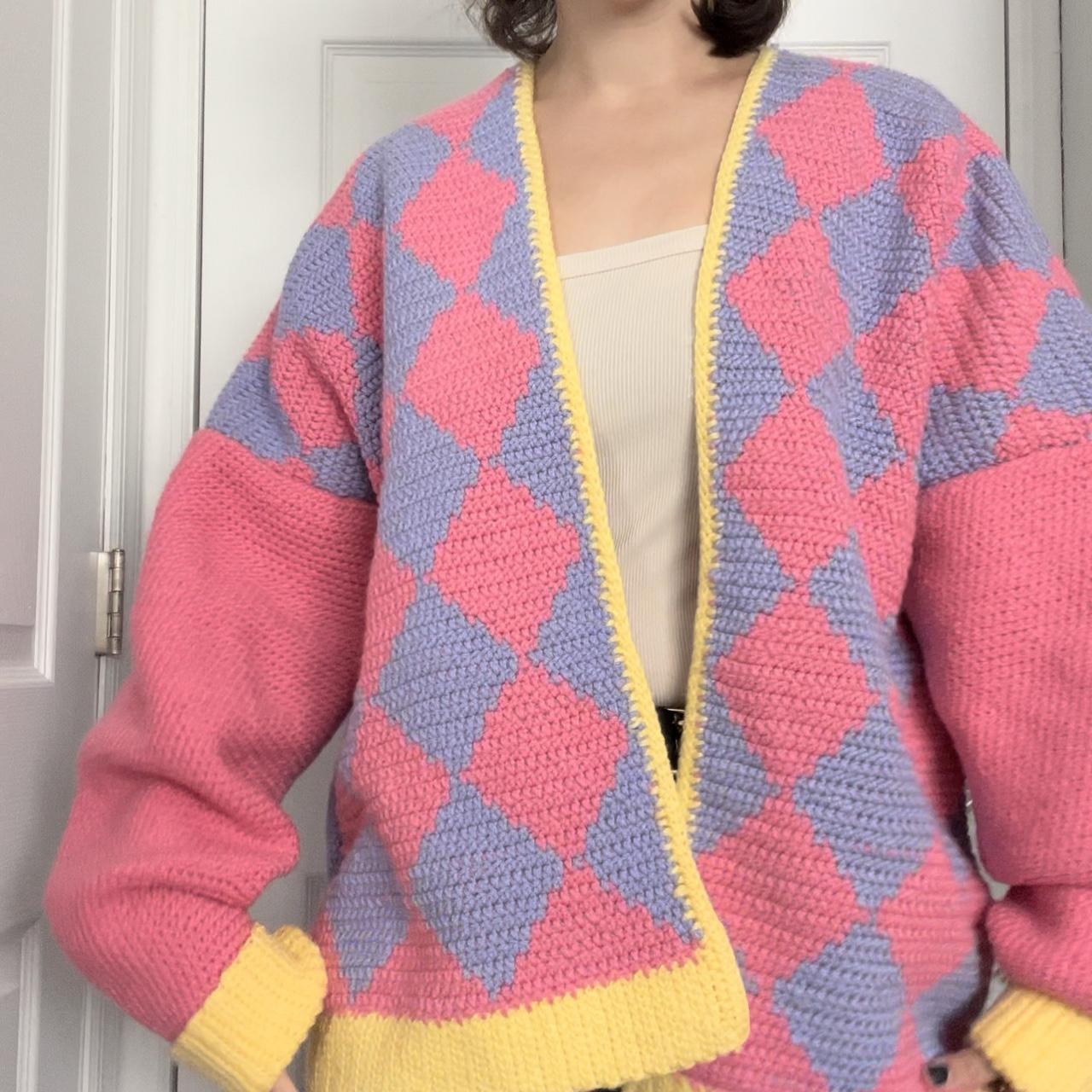 Crocheted Howls Moving Castle jacket... - Depop