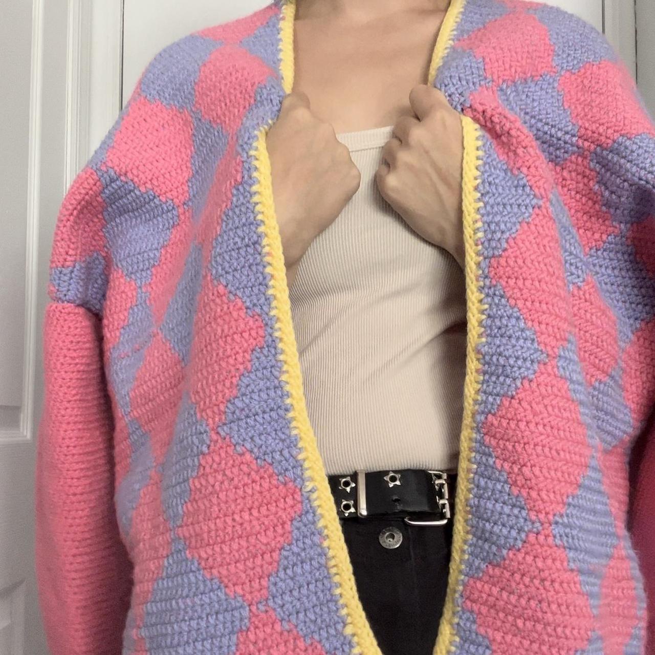 Crocheted Howls Moving Castle jacket... - Depop