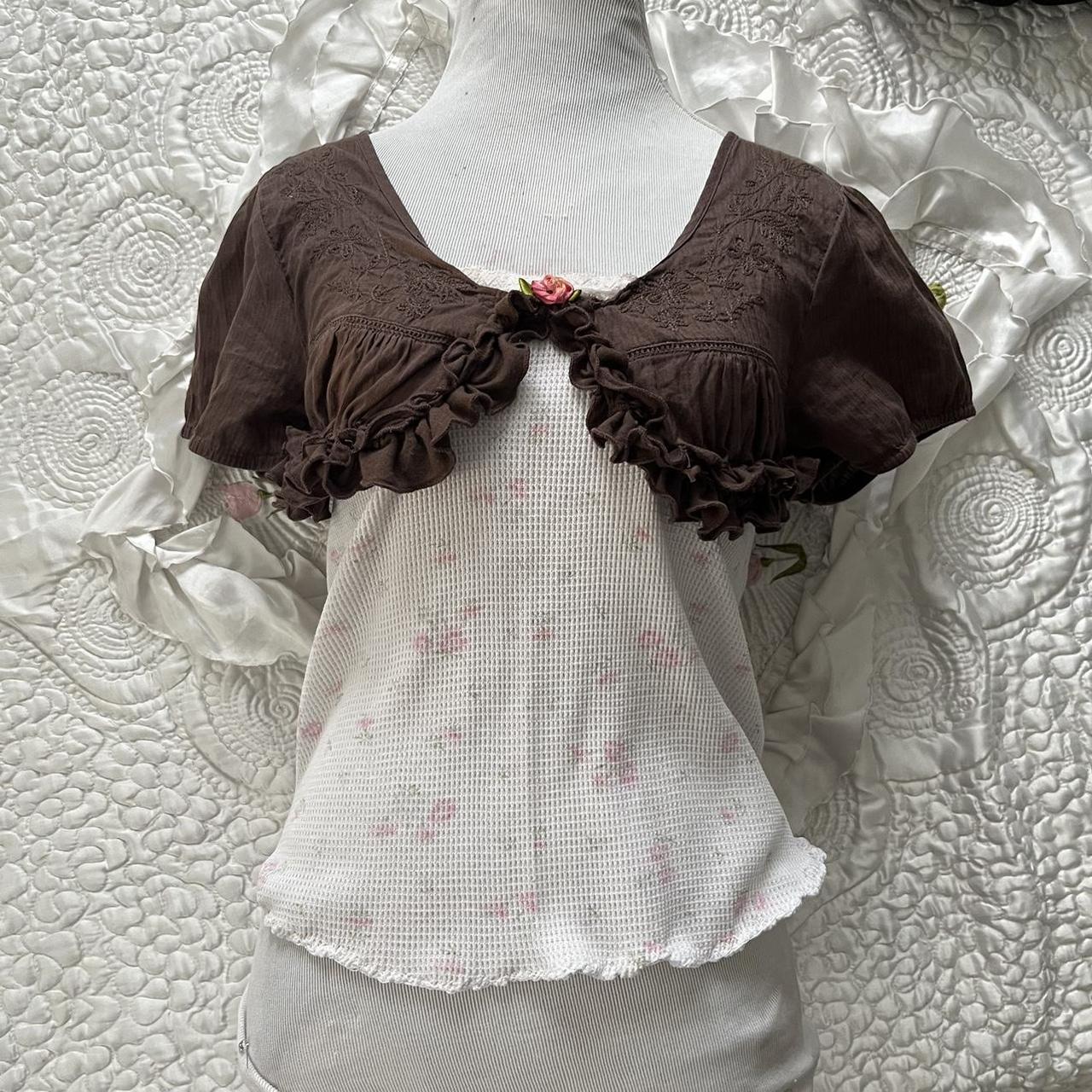 Repop! handmade blouse sown by hand, all fabric... - Depop