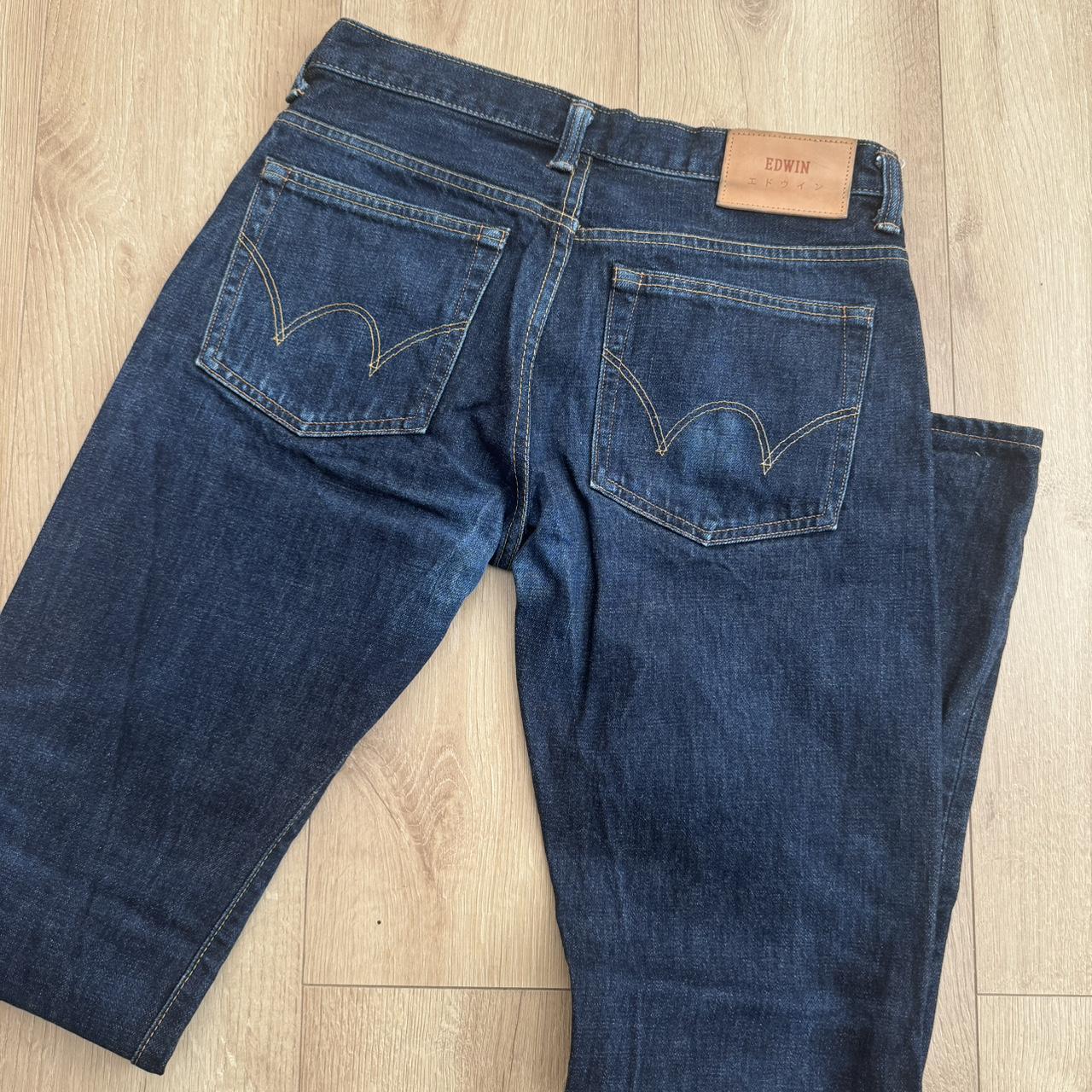Edwin jeans, regular tapered. Size 28x32. Made in... - Depop