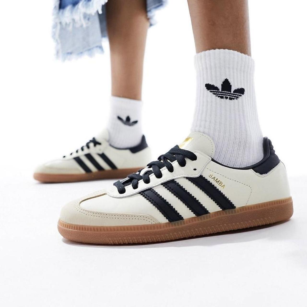 ADIDAS SAMBA OG - Cream White / Core Black / Sand... - Depop