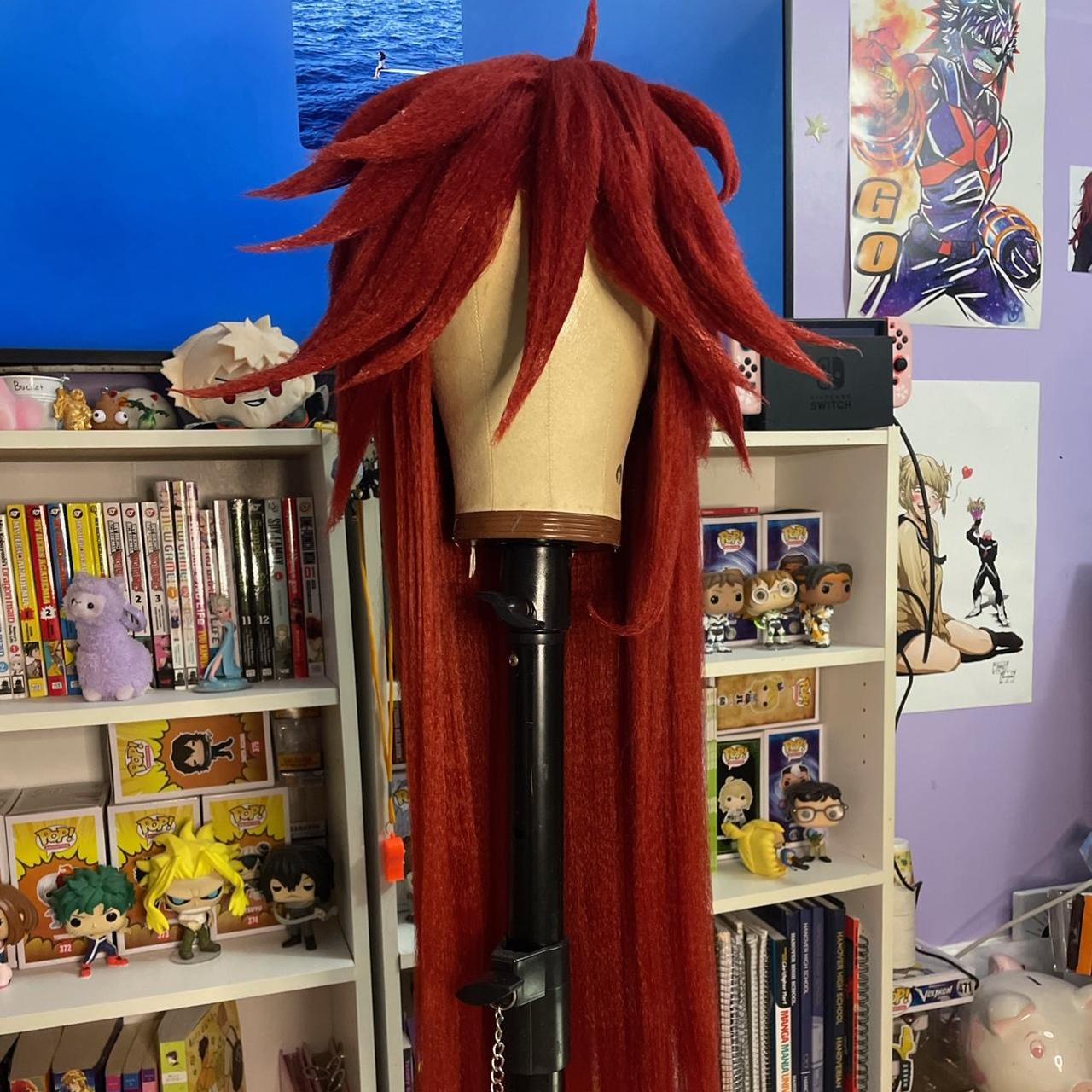 Grell Sutcliff Wig - Black Butler Wig Commissions... - Depop