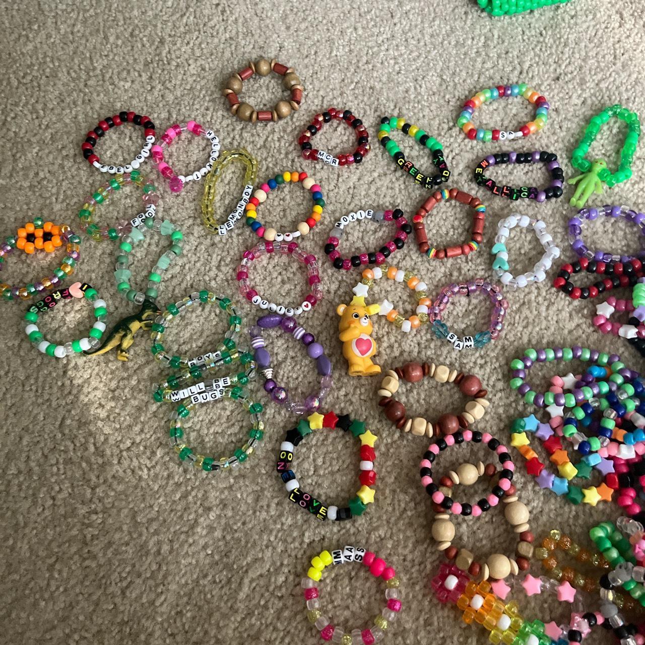 huge kandi singles / concert bracelet... - Depop