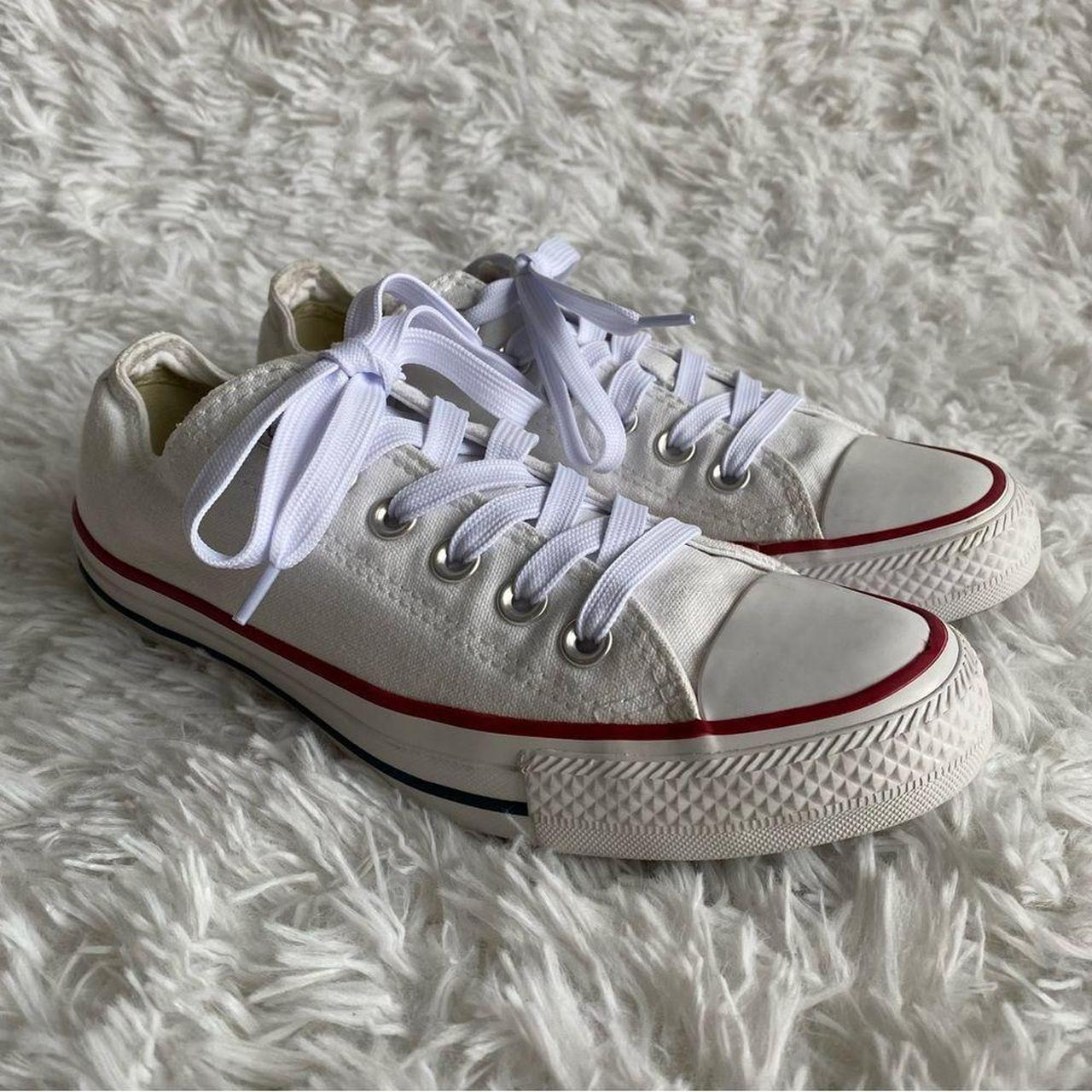 Converse Chuck Taylor White Low Top All Star... - Depop
