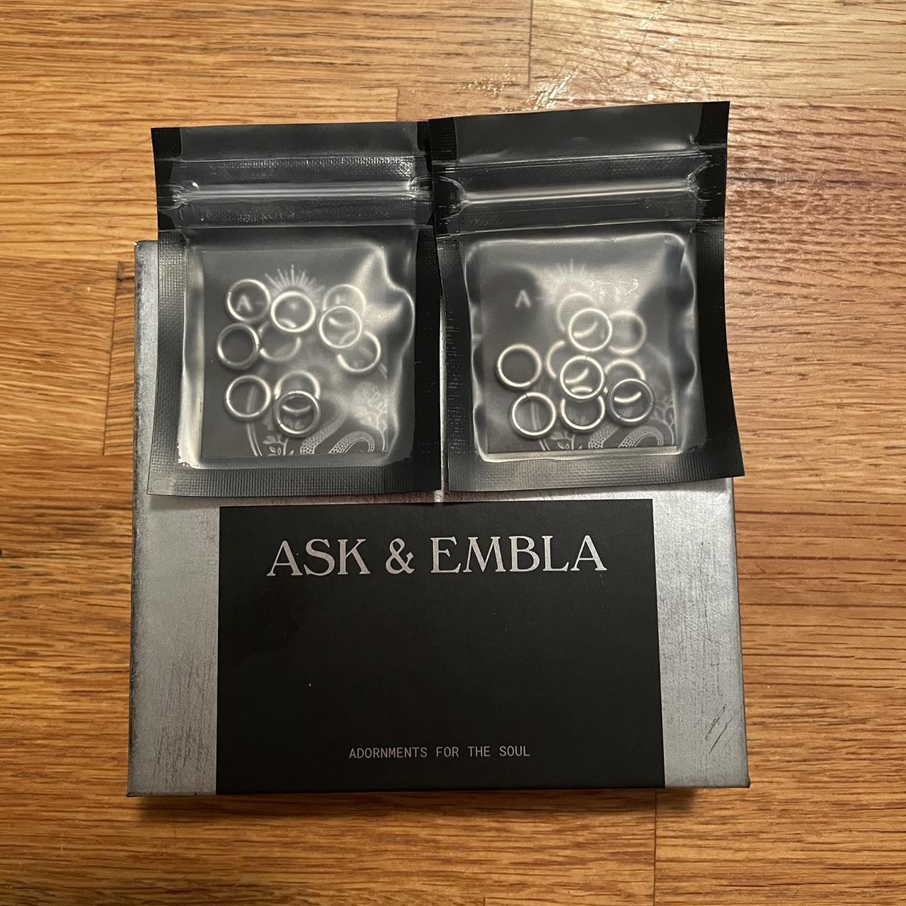 ASK & EMBLA Classic ring stack in titanium silver.... | Depop