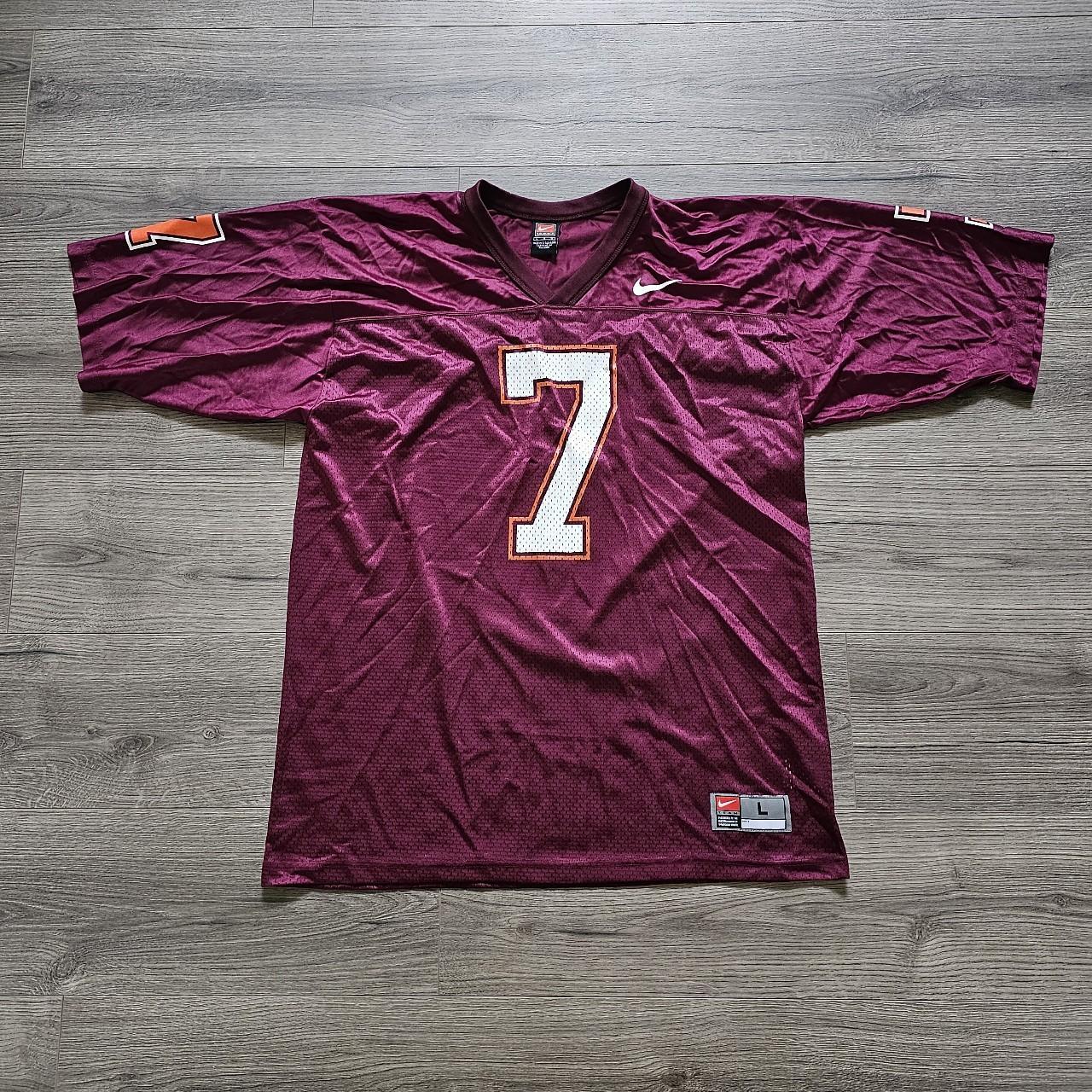 Vintage Nike Virginia Tech Hokies Michael Vick... - Depop