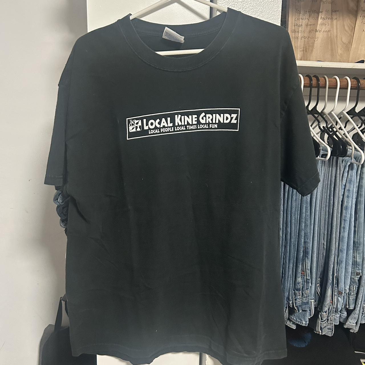 really cool late 00’s local kine grindz tee w sick... - Depop