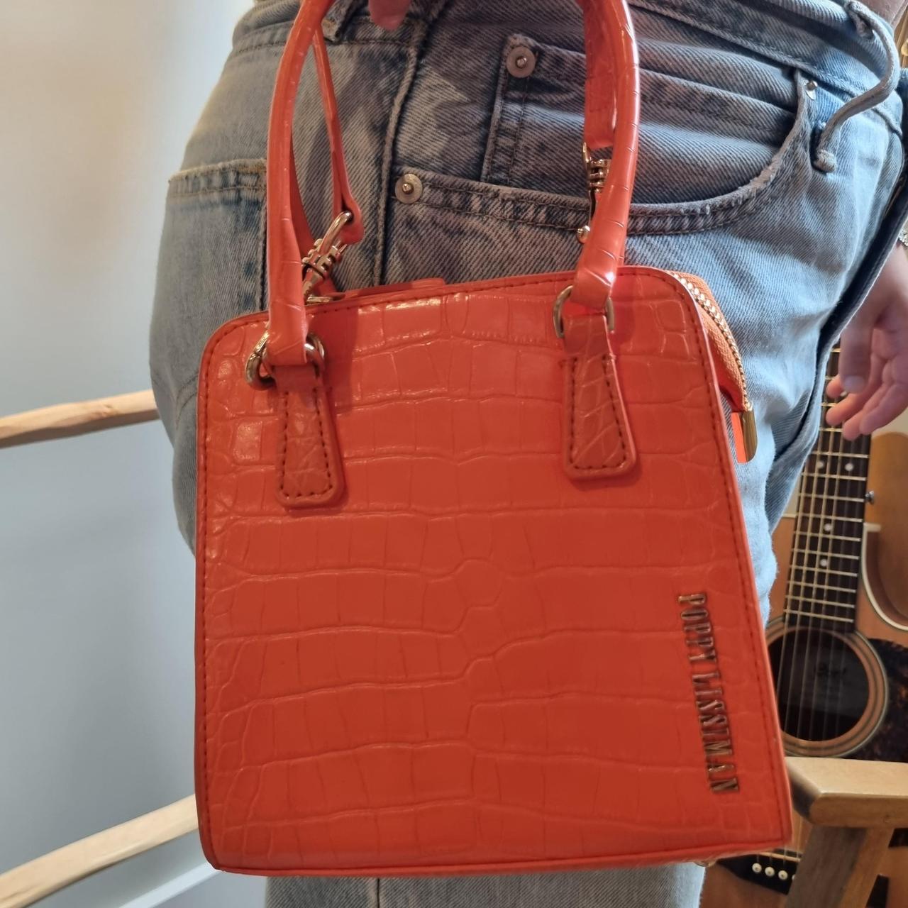 Poppy Lissman Orange Crocodile Skin... - Depop
