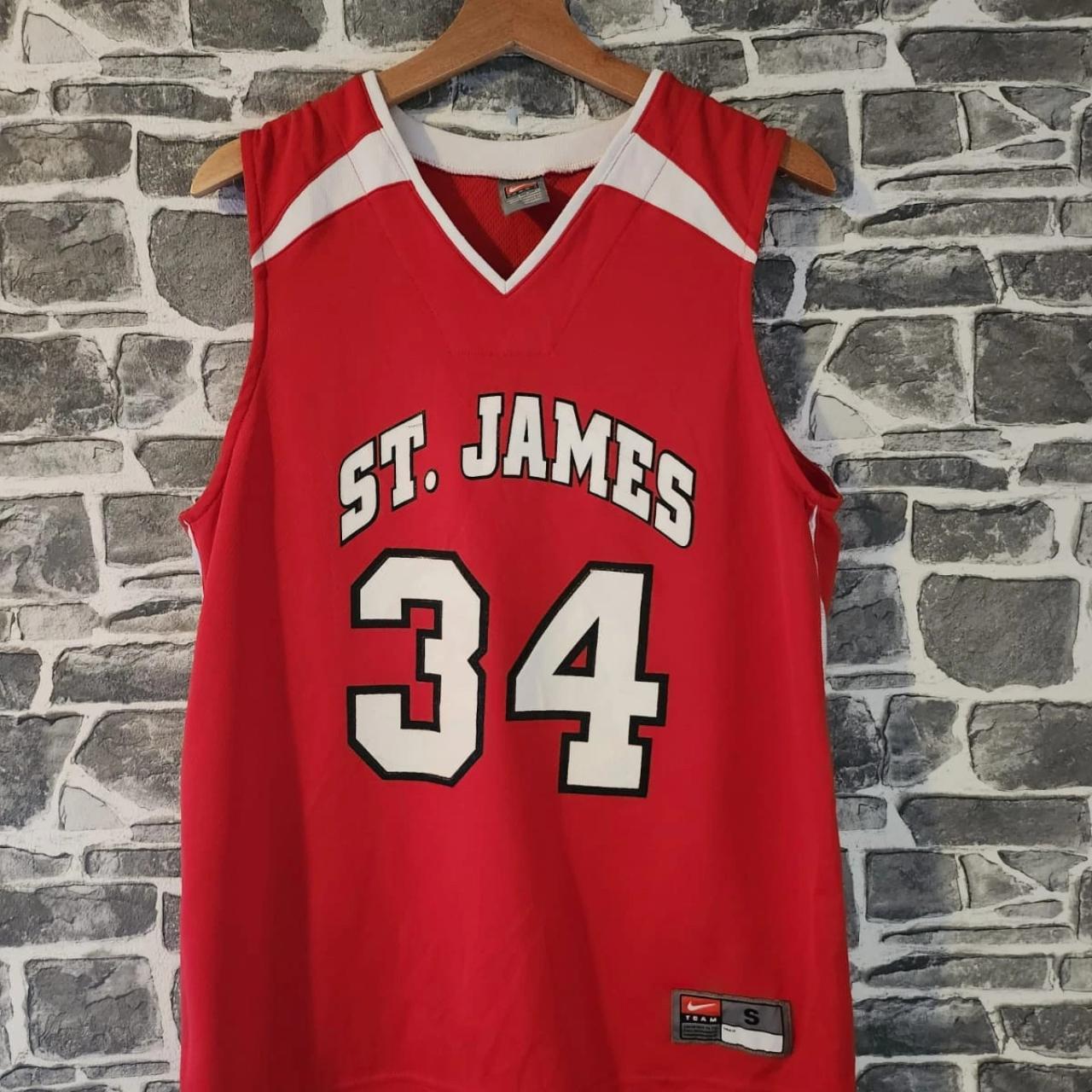 Vintage Nike Team tag 90s St James collage... - Depop