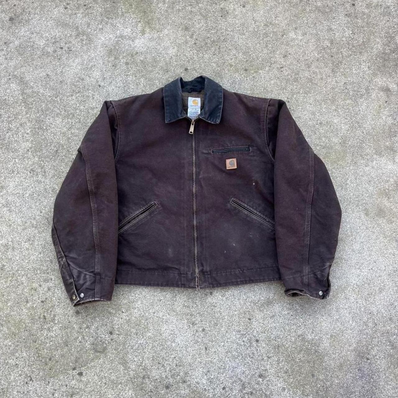 Carhartt Detroit J97 DKB - Large Dark Brown Detroit... | Depop