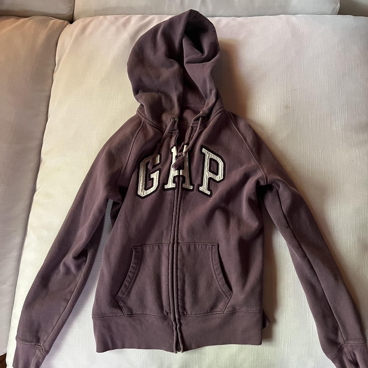 purple gap zip up size medium (BUT FITS PRETTY SNUG... - Depop