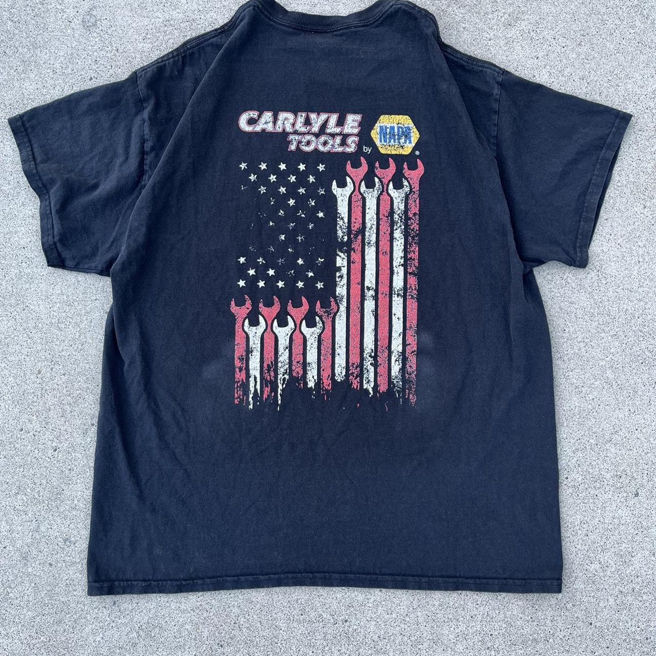 Vintage style sun faded black NAPA tee. Awesome... - Depop