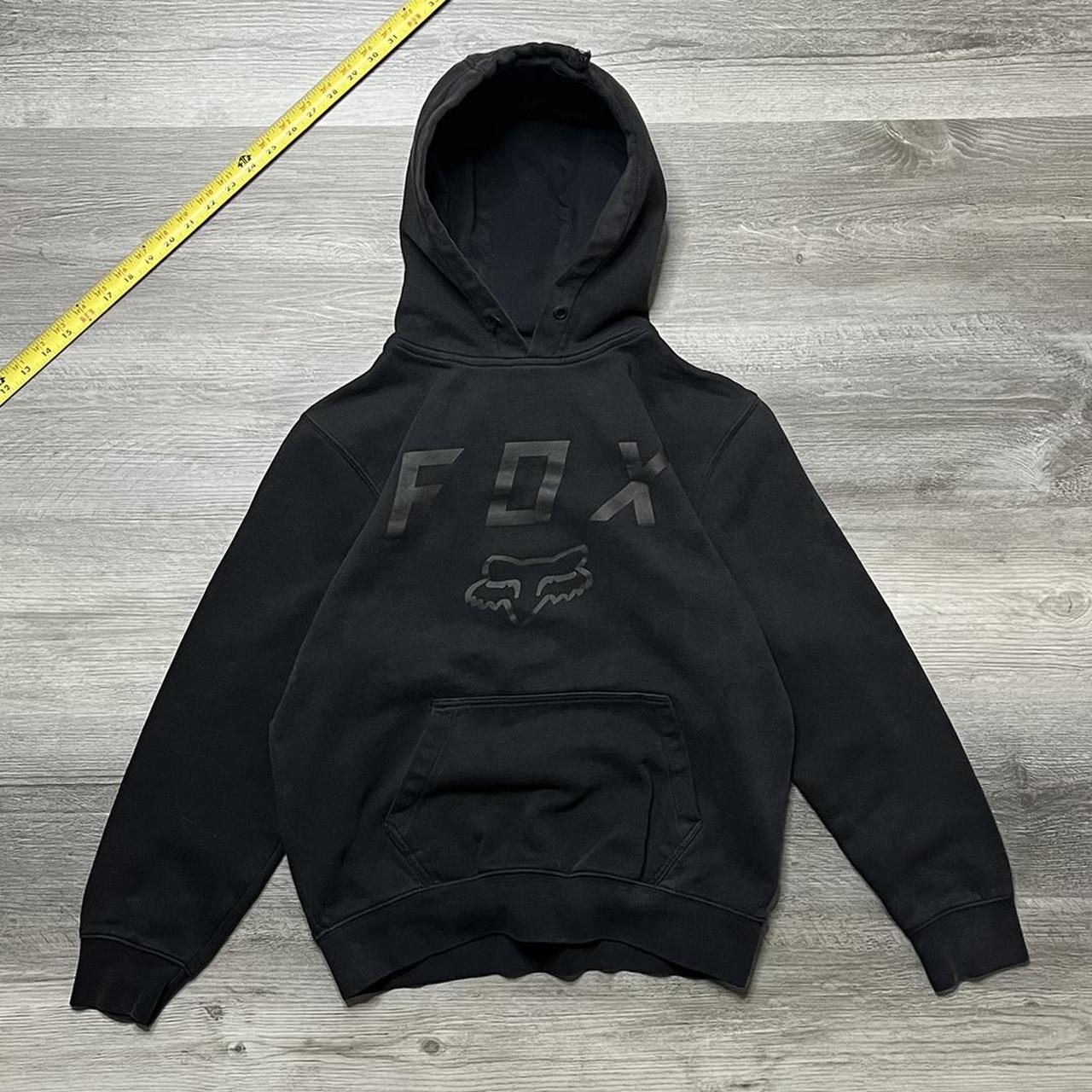 Black FOX racing motocross hoodie. - Depop