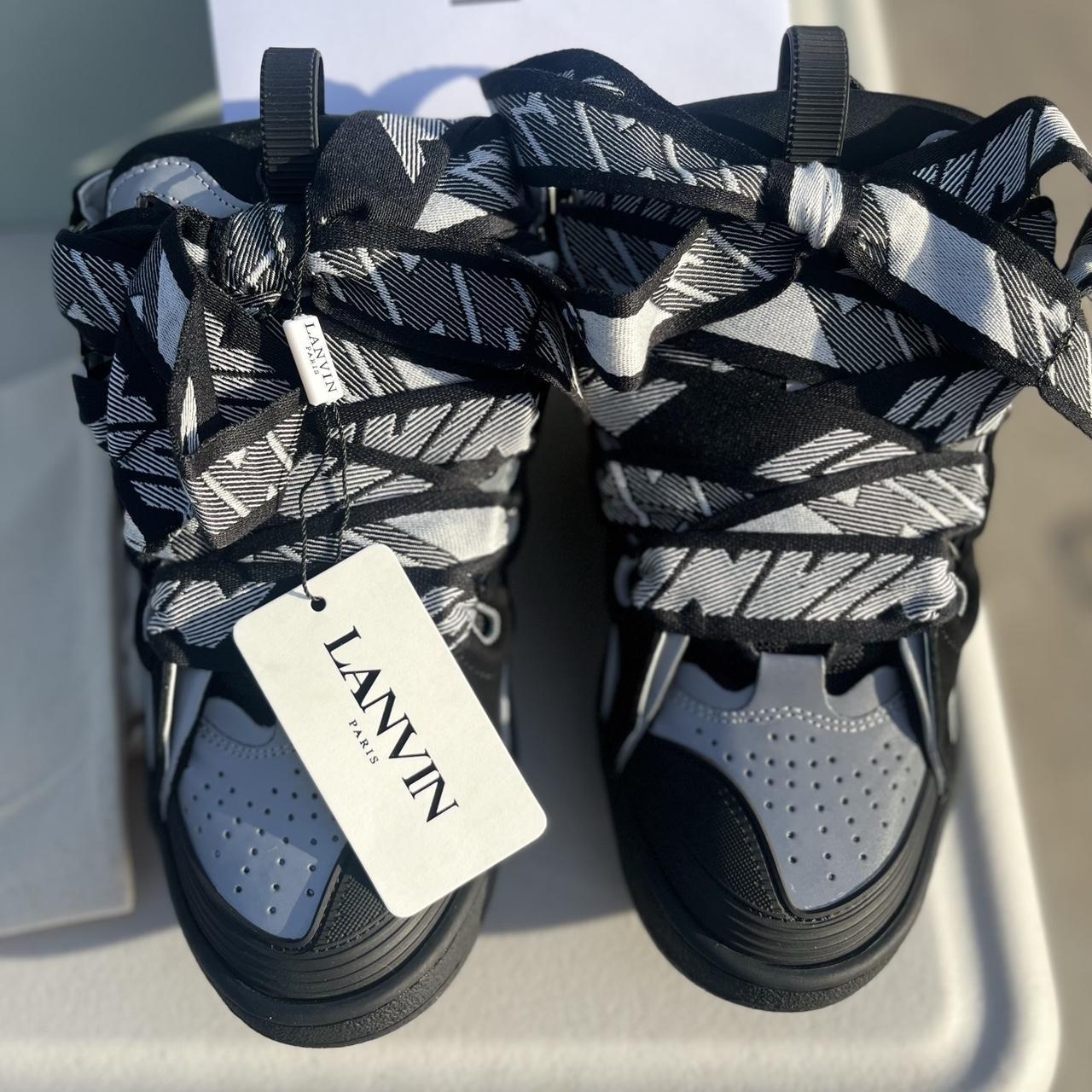 Lanvin Curb reflective sneakers hella cool shoe jus... - Depop