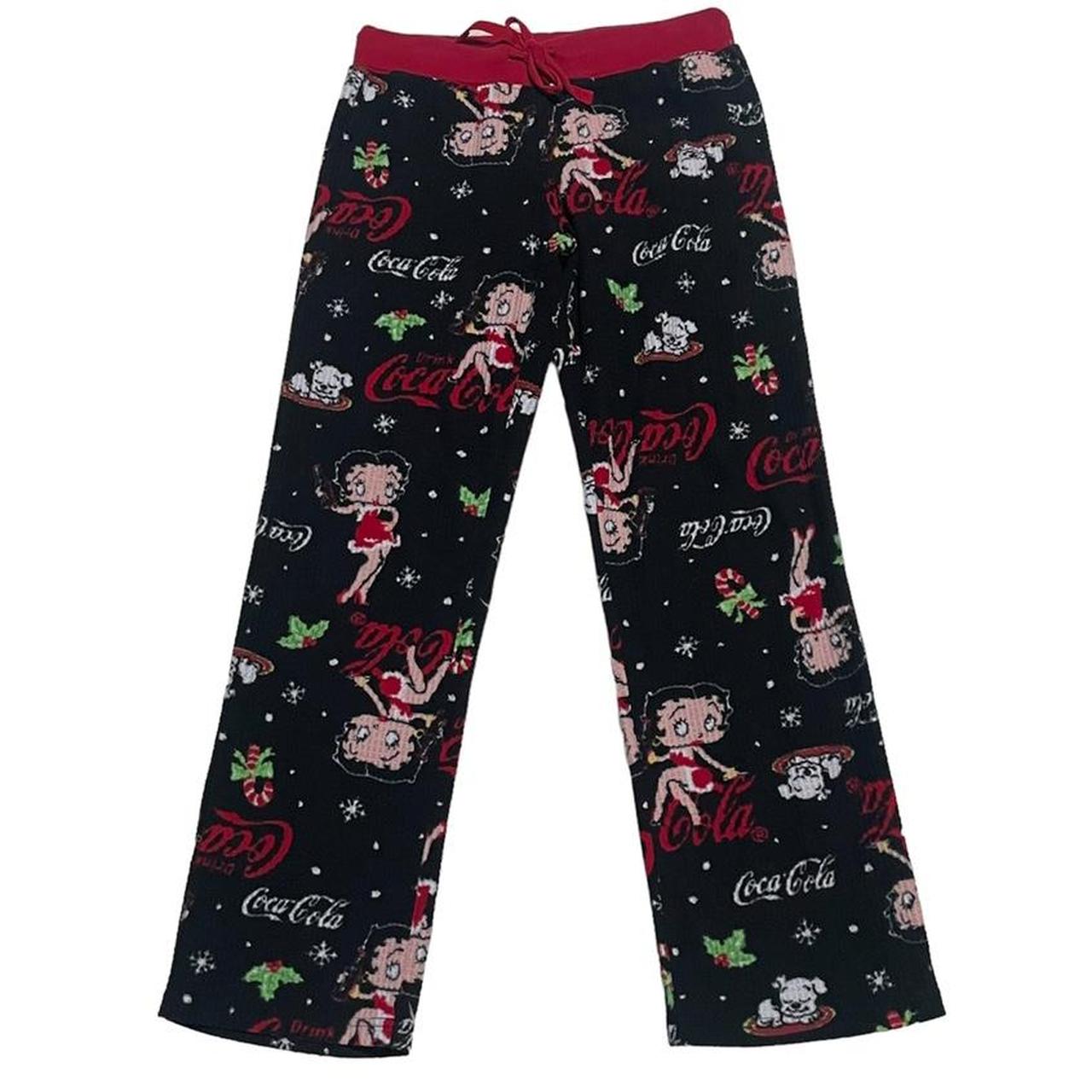 Betty Boop x Coca cola christmas red & black pajama... - Depop