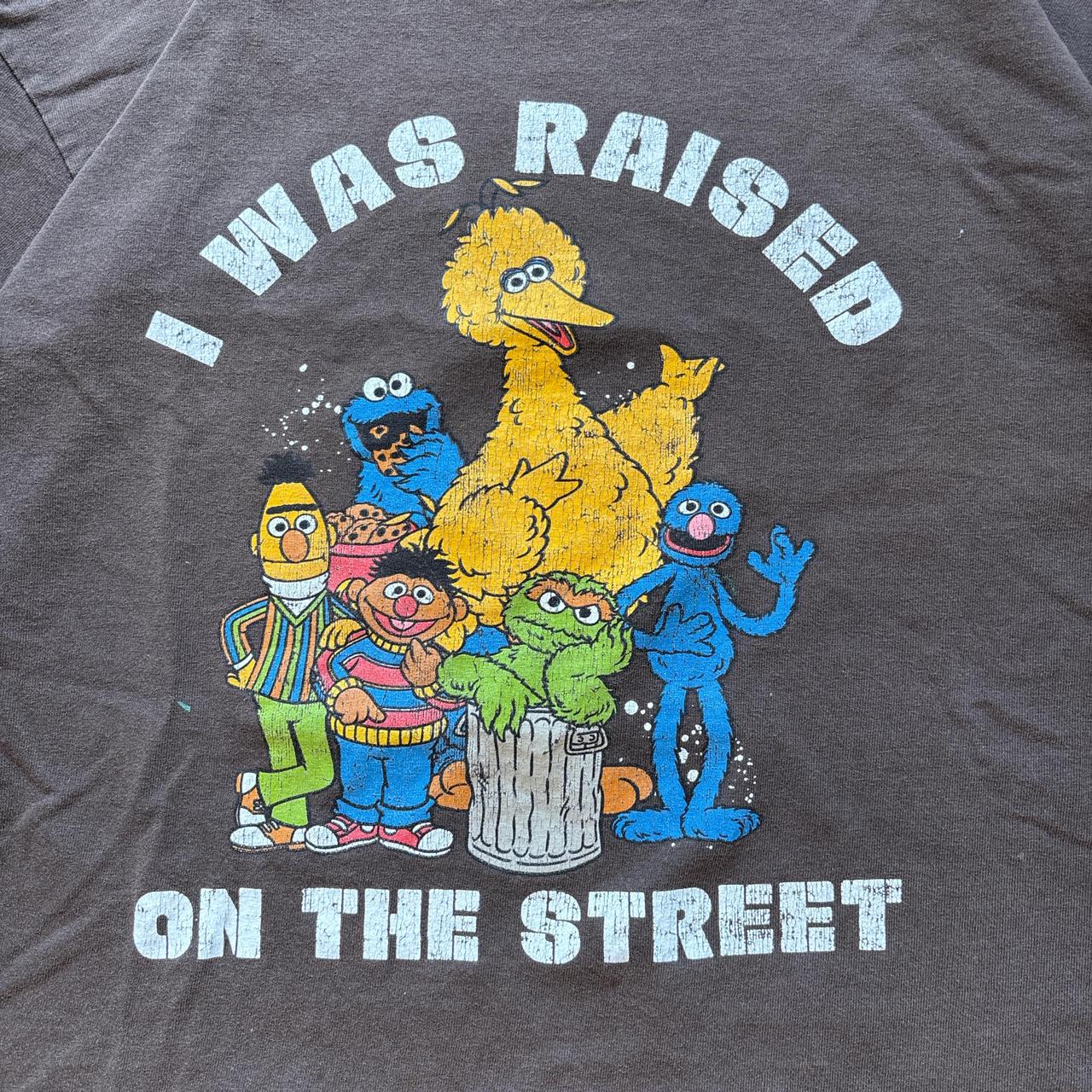 Y2K Sesame Street Cartoon Shirt Size is faded... - Depop
