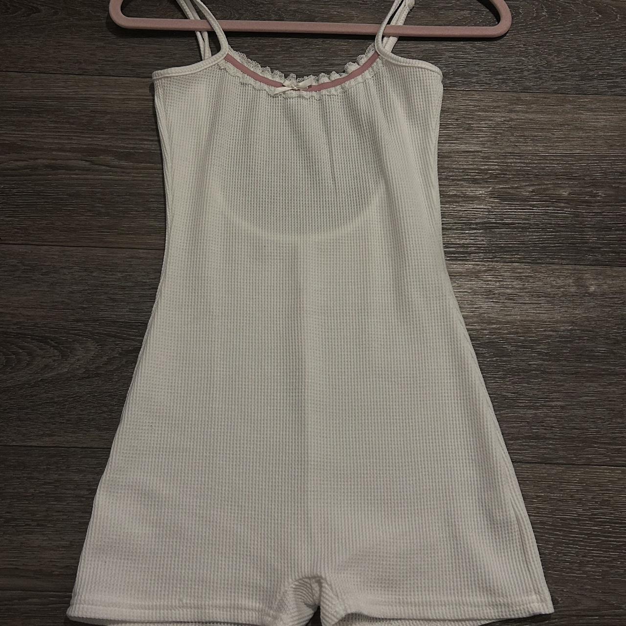 adorable cherie girly romper🎀 size s / waist 24.8-26... - Depop