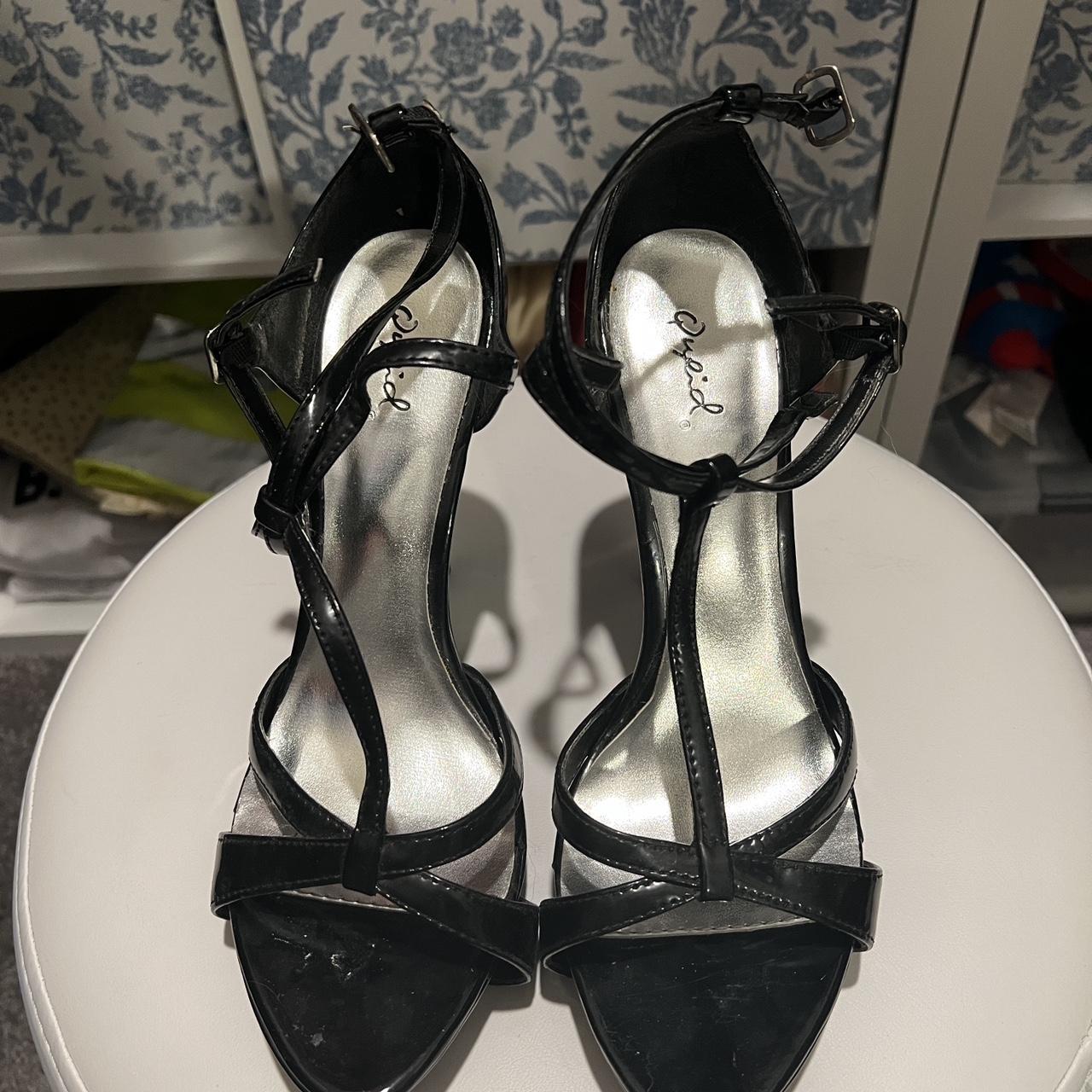 y2k dainty black stilettos - Depop