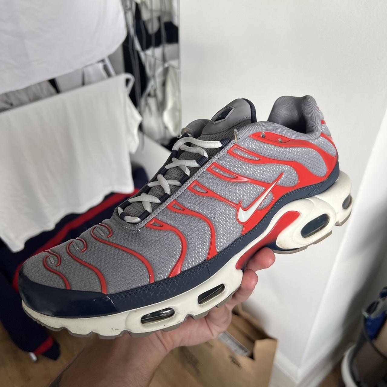 Nike Air Max Plus TN trainers Light grey with... | Depop
