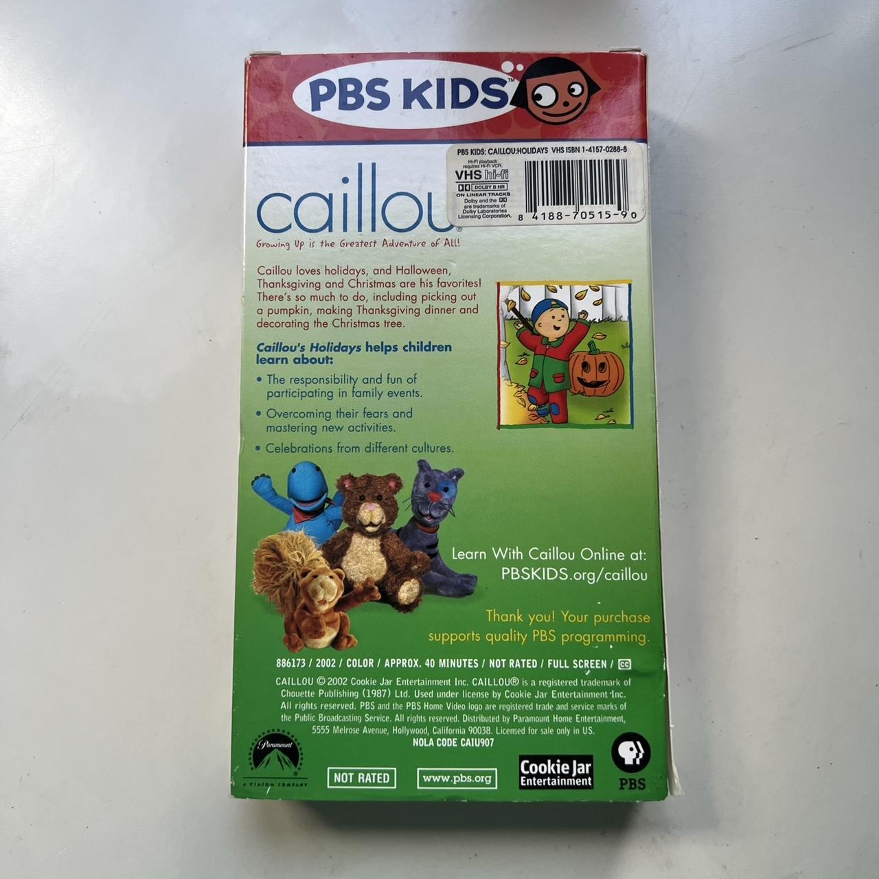 Caillou’s Holidays VHS Tape 2002 PBS Kids... - Depop